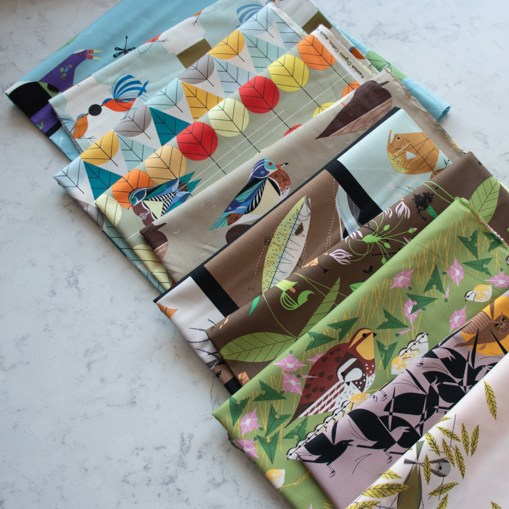 Lakehouse 2023 by Charley Harper - Charley Harper Fabric - Custom ...