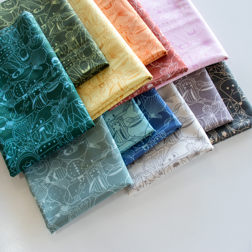 End Papers Seafoam, Charley Harper for Birch Organic - Charley Harper ...