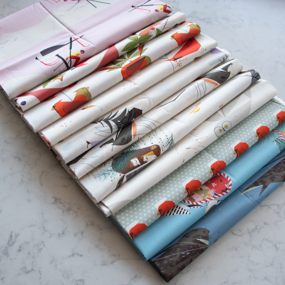 Holiday Fabric - Charley Harper Fabric - Custom & Organic Fabrics
