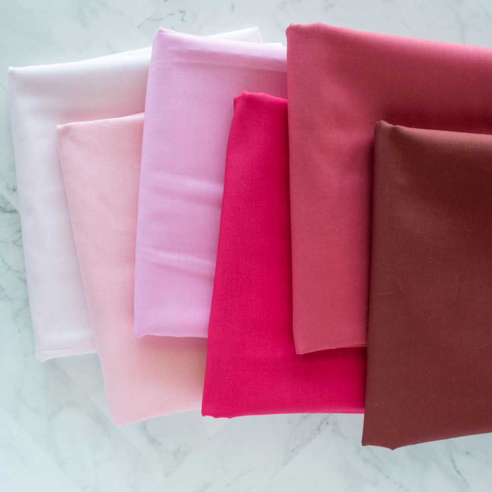 Holly Berry Solid Poplin, Mod Basics by Birch Organic Fabrics - Charley ...